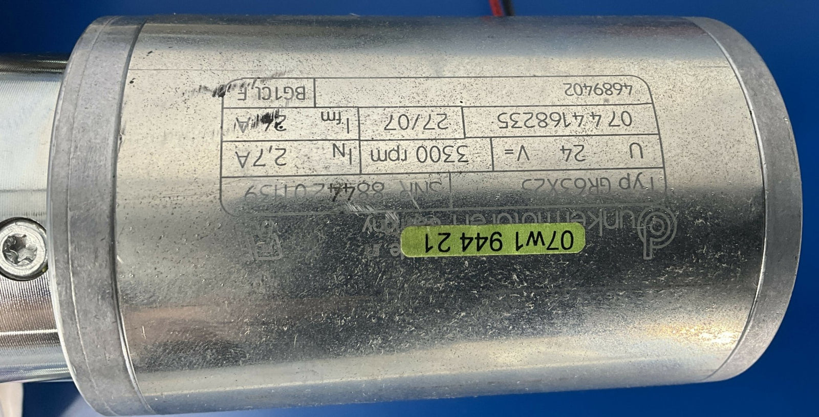 HORIZONTAL MOTOR ASM (04689402/07729606/07455400) SIEMENS